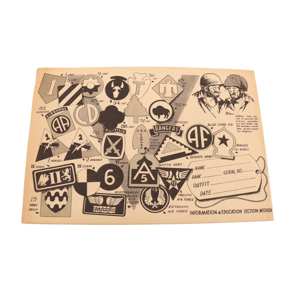 Booklet « Mission Accomplished » US Army
