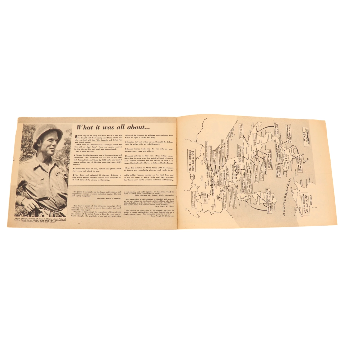 Booklet « Mission Accomplished » US Army